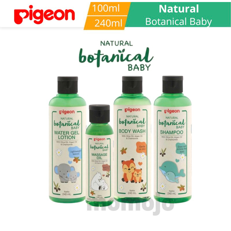 Jual PIGEON Natural Botanical Baby Body Wash| Shampoo| Massage Oil ...