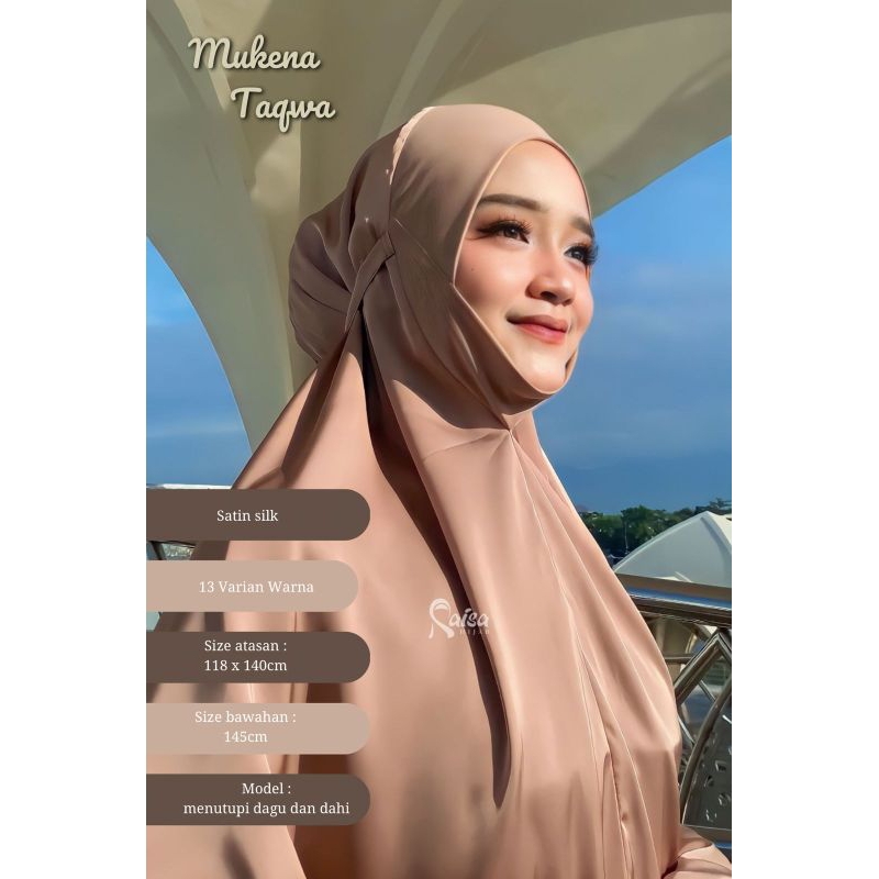 Jual MUKENA SYARI TAQWA EXCLUSIVE MUKENA DAGU TERTUTUP MUKENA POLOS ...