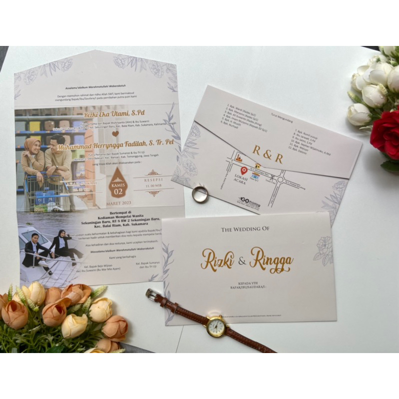 Jual Undangan BC TIK 150gsm/Undangan Pernikahan/Undangan Kekinian ...