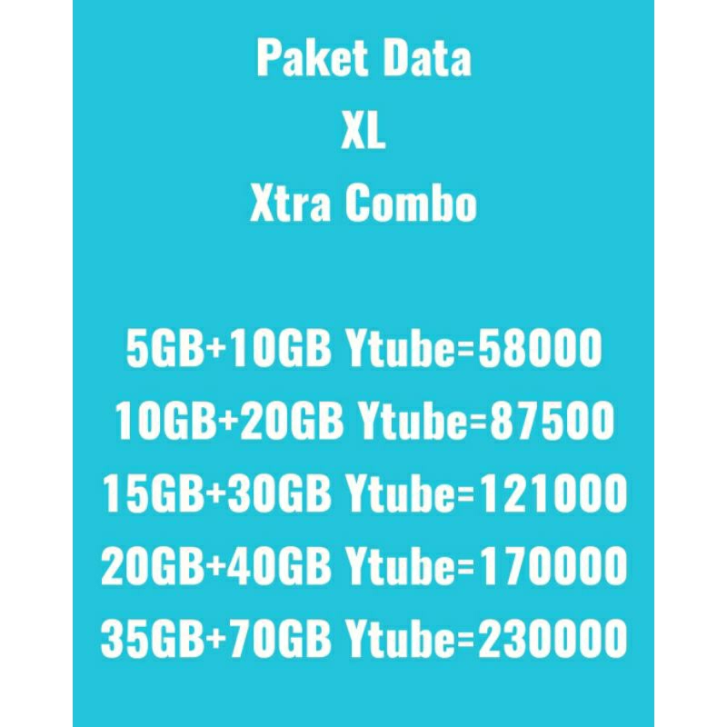 Jual Paket data Xl Xtra Combo | Shopee Indonesia