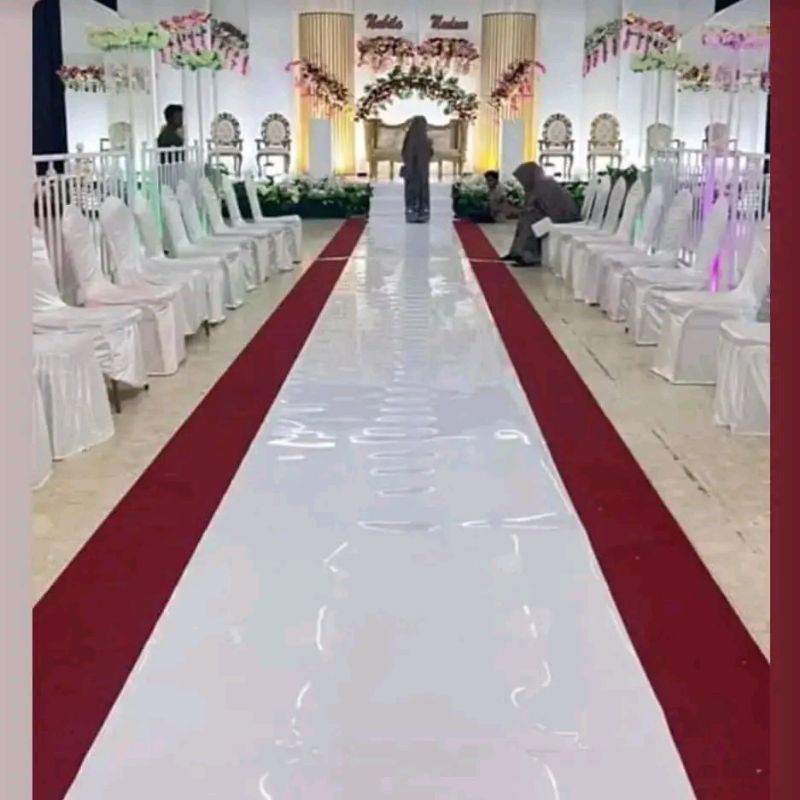Jual 25 meter karpet melamin pelaminan/karpet jalan Decorasi | Shopee ...
