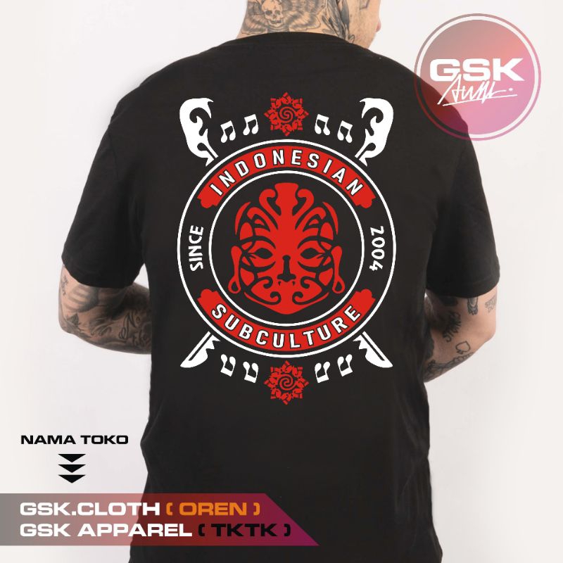 Jual KAOS TEBAL 24s / 20s SUBCULTURE INDONESIA MASBERTO VOLE 05 KINGDOM ...