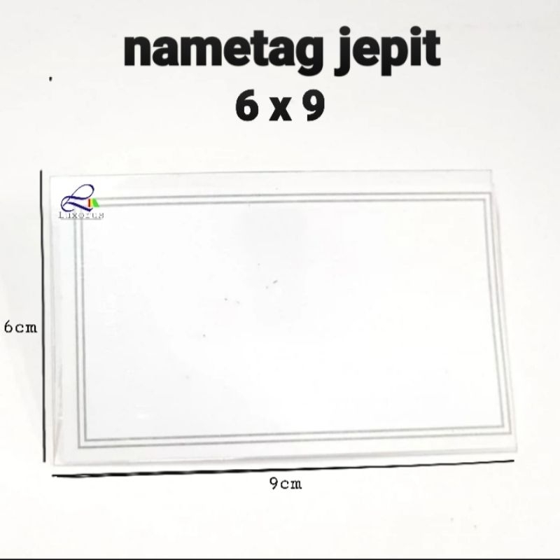Jual Name Tag Jepit ID Card Plastik 6 x 9 | Shopee Indonesia