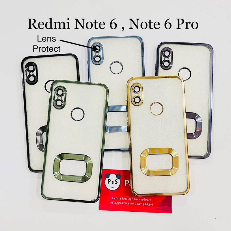 Jual Softcase Redmi Note 6 / Note 6 Pro Lens Protector Circle Chrome ...