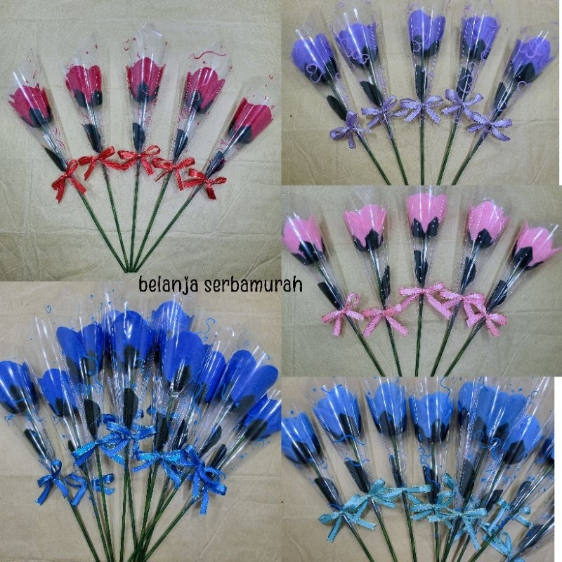Jual READY STOCK!! BUNGA MAWAR + PITA WISUDA FLANEL MURAH HARGA ...