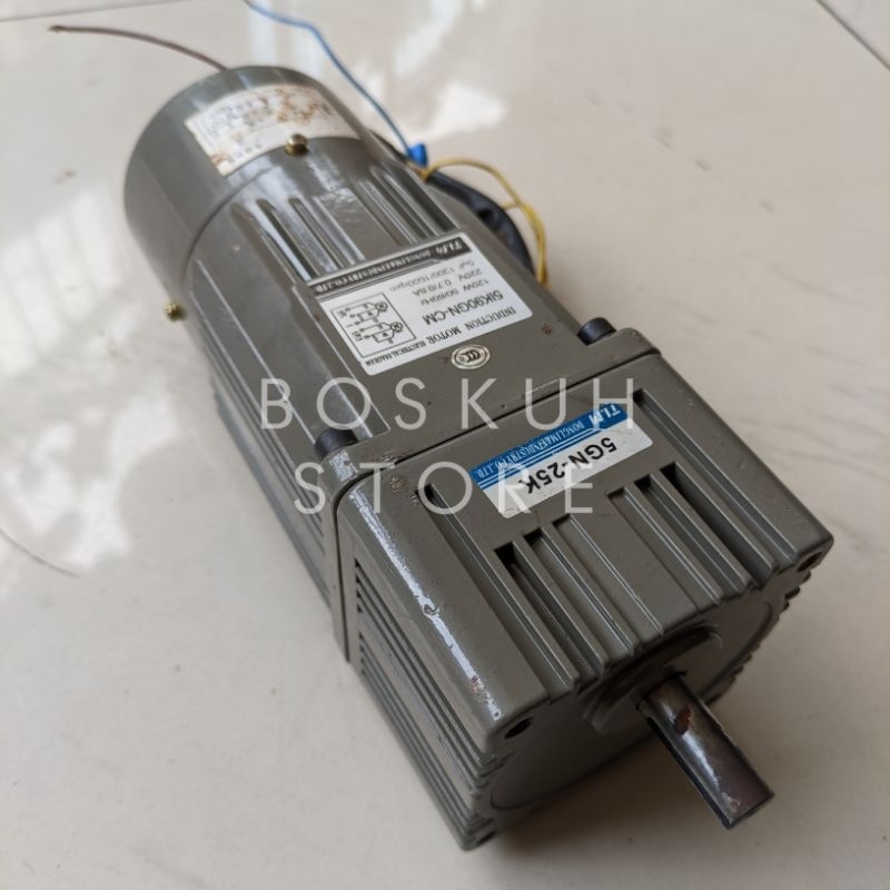 Jual AC MOTOR GEARBOX BRAKE MOTOR 120W RATIO 1:25 52rpm | Shopee Indonesia