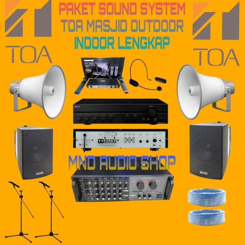 Jual Paket sound system toa masjid musholla 2indoor 2 outdoor top ...
