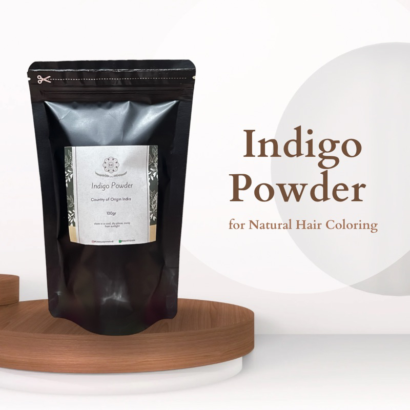 Jual Indigo Powder/Bubuk Indigo/Pewarna Rambut Alami/Pewarna Rambut ...