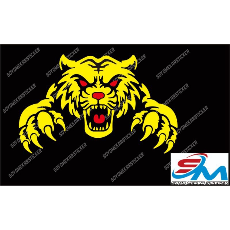 Jual stiker macan sticker cutting kap mobil depan | Shopee Indonesia