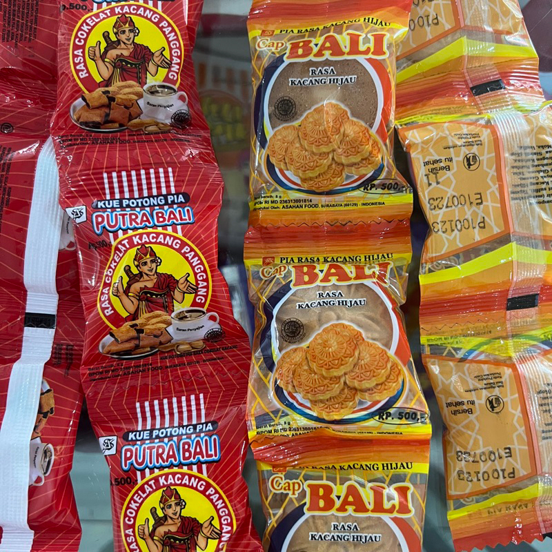 Jual Pia Putra Bali Cokelat Kacang / Kacang Hijau isi 10 | Shopee Indonesia