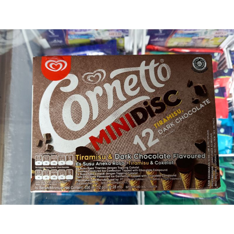 Jual Ice Cream Walls Cornetto Mini Coklat Tiramisu | Shopee Indonesia
