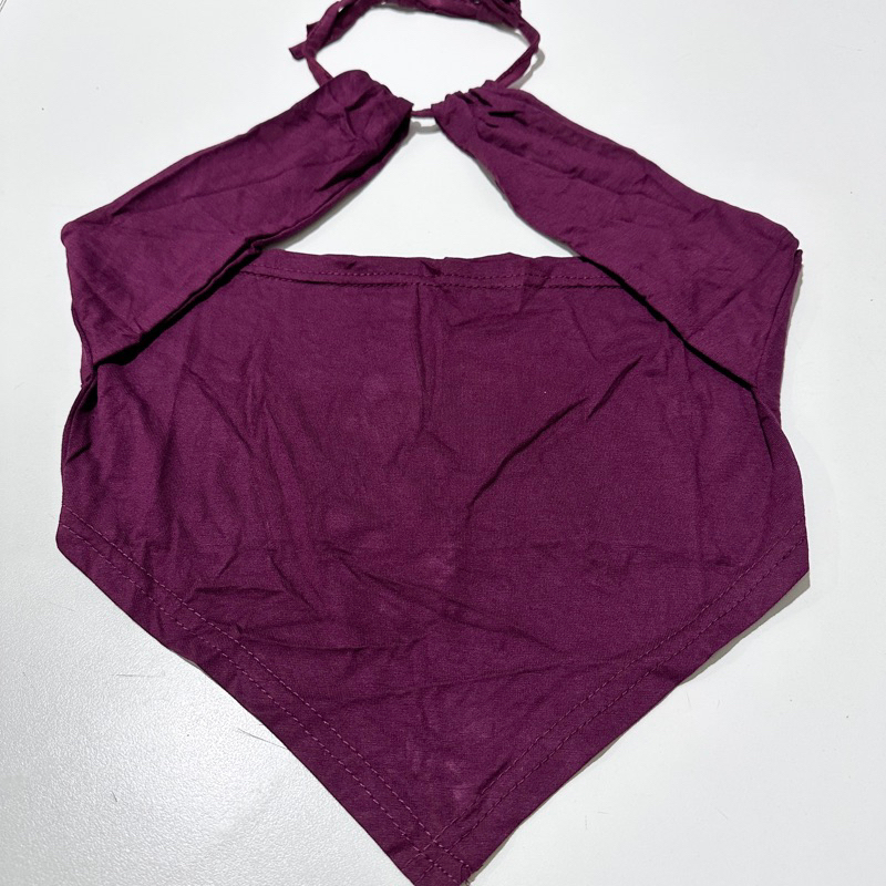 Jual Triangle Halter Neck Tank Top | Baju Wanita Korean Fashion ...