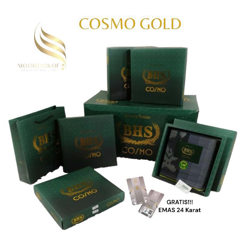 Jual Sarung BHS COSMO GOLD K-26 PPF | WARNA POLOS | Shopee Indonesia
