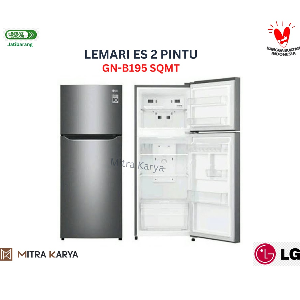 Jual Kulkas LG Inverter 2 Pintu 195SQMT No Frost Garansi 10TH (KHUSUS ...