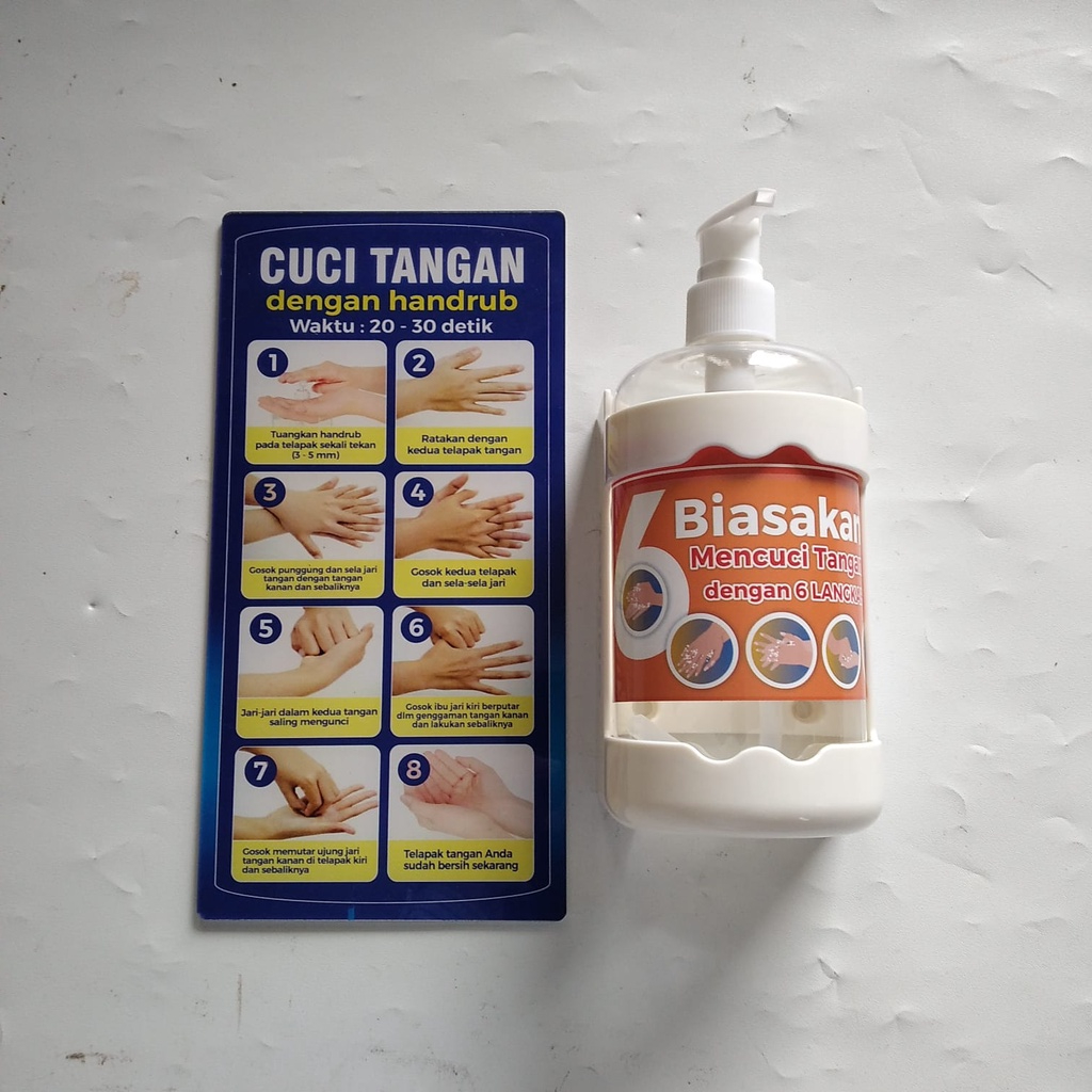 Jual Bundling Akrilik Cuci Tangan - Botol Pump - Bracket Aseptic ...