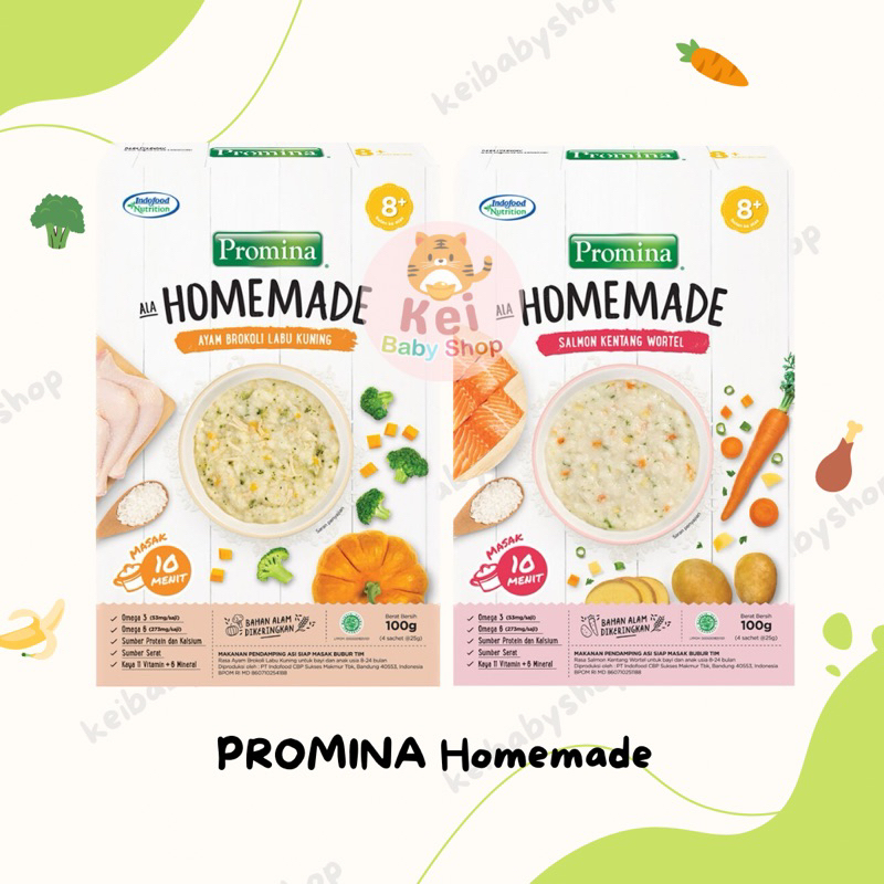 Jual Promina Bubur Bayi Homemade 8+ / Bubur MPASI | Shopee Indonesia