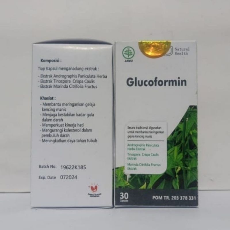 Jual Glucoformin 100% Asli Obat Diet Diabetes Kencing Manis Gula Darah ...