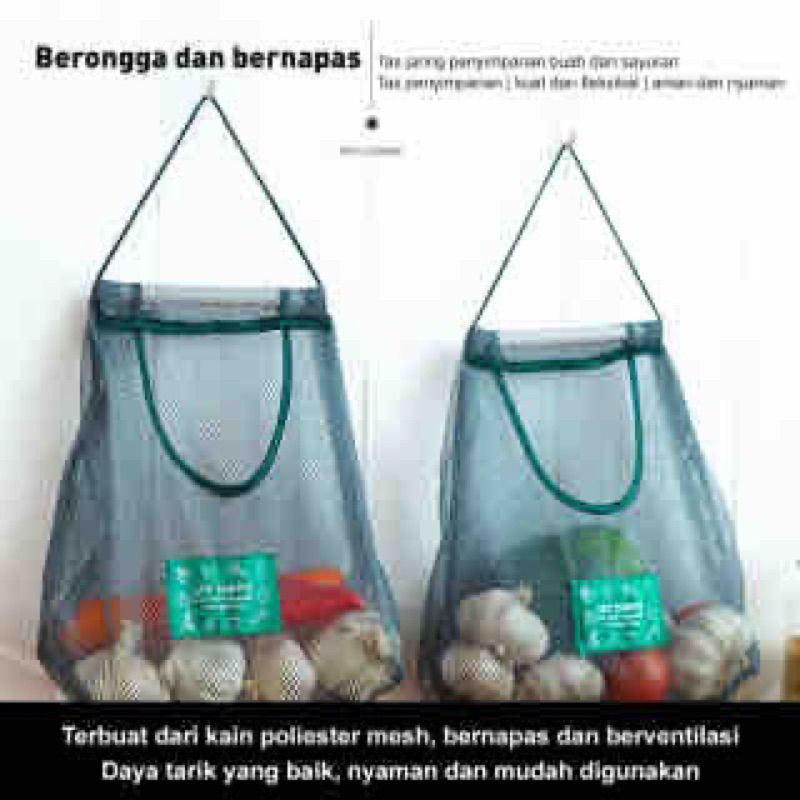 Jual LXX TAS JARING GANTUNGAN PENYIMPANAN SAYUR DAN BUAH TAHAN LAMA ...