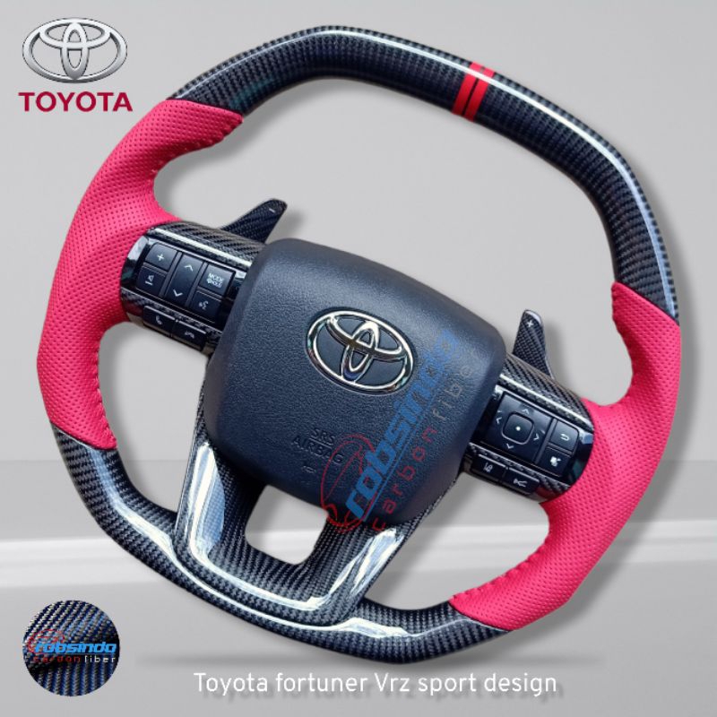 Jual Stir, Setir Carbon Toyota Fortuner Vrz, Legender, hilux, GR sport ...