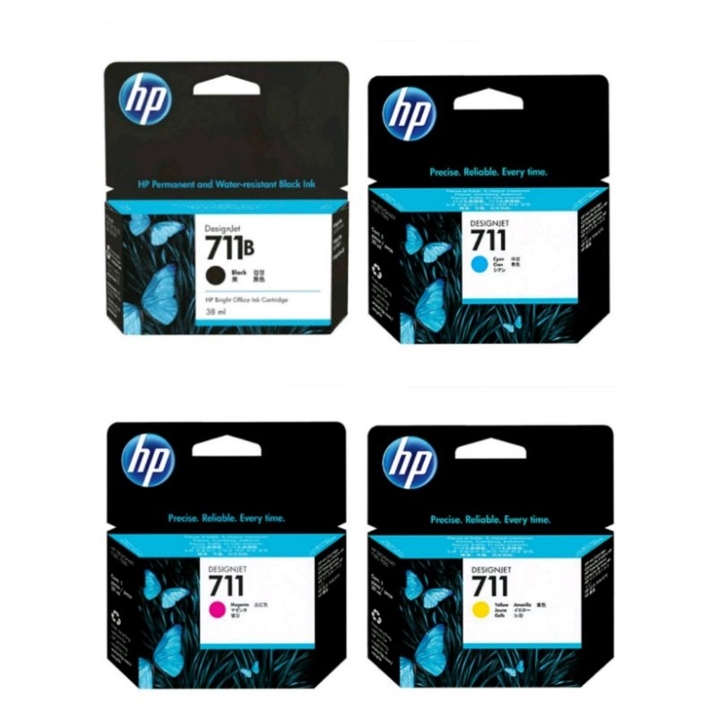 Jual tinta cartridge HP 711 black 80ml + 711 black 29ml original for ...