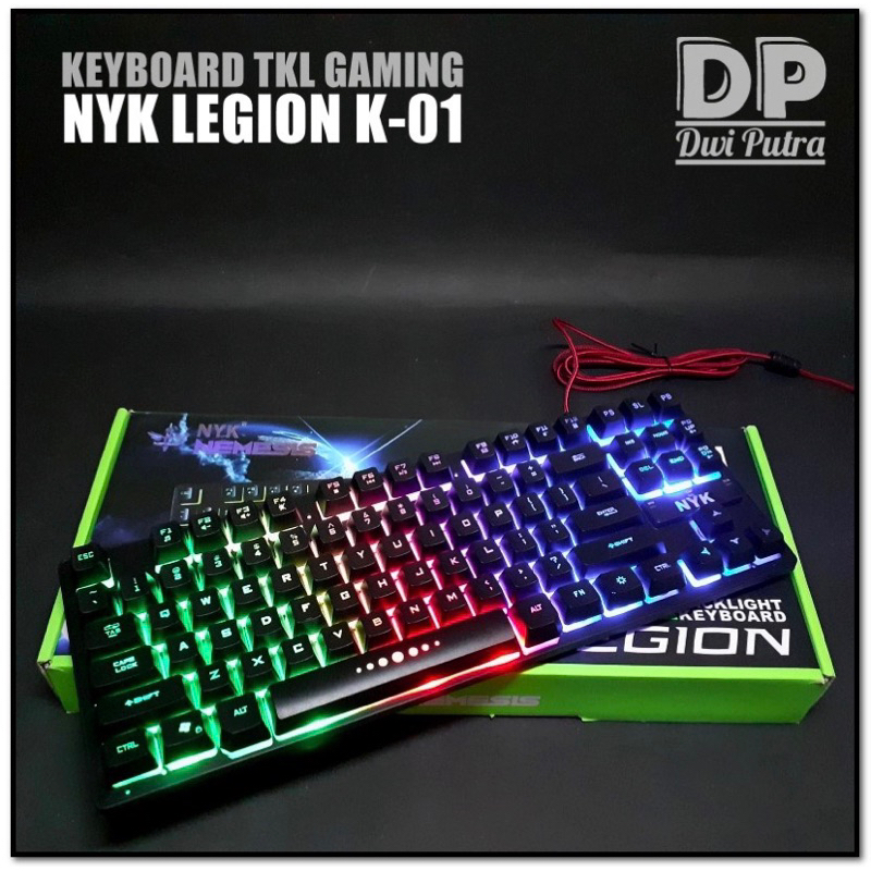 Jual KEYBOARD NYK K-01 LEGION TKL USB // K01 GAMING OFFICE MULTIMEDIA // LAPTOP PC KOMPUTER ...