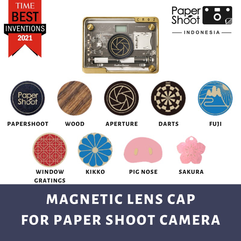 Jual Magnetic Lens Cap (Wood) for Paper Shoot Camera | Shopee Indonesia