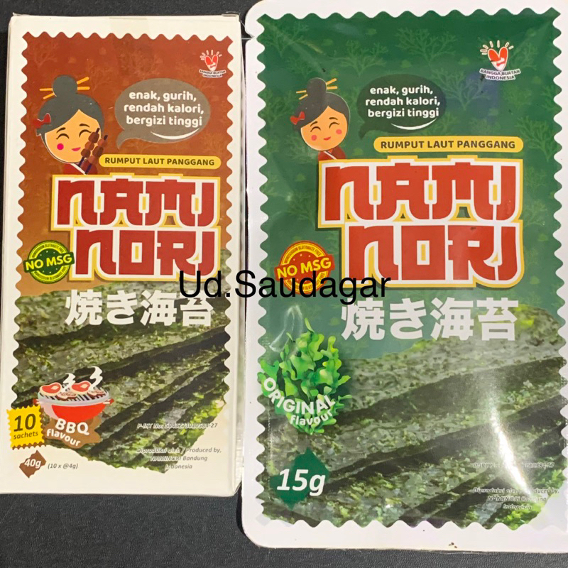 Jual NAMI NORI Naminori Rumput Laut Panggang NO MSG | Shopee Indonesia