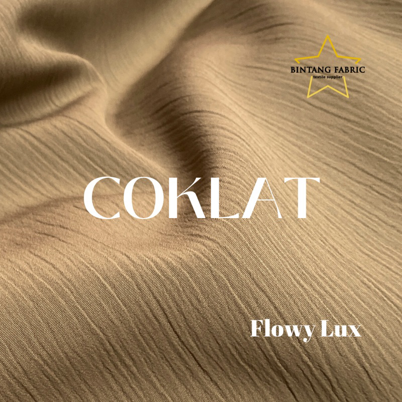 Jual Bahan Kain Flowy Lux Youryu Crinkle Airflow 0,5 meter | Shopee ...