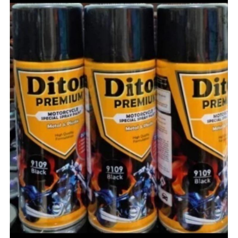 Jual Diton Cat Pilox Pylox Pilok Premium Black Glossy 9109 400cc Warna ...
