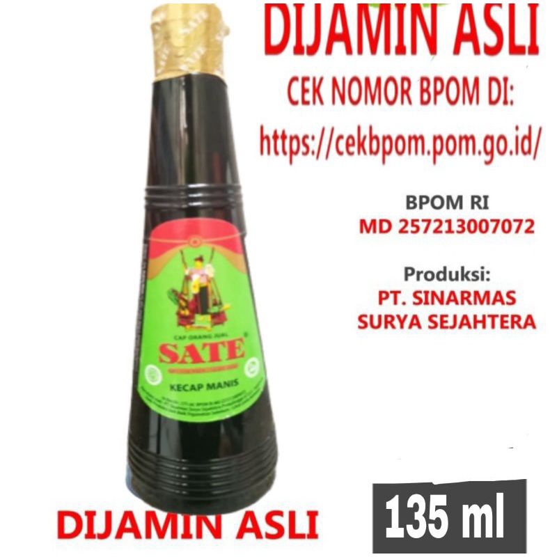Jual KECAP MANIS CAP ORANG JUAL SATE 135 ML | Shopee Indonesia