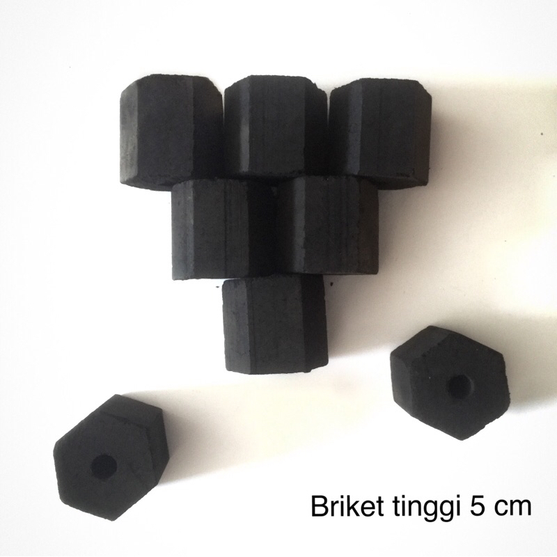 Jual Arang briket / Briket / briquette charcoal hexagonal kayu 1kg ...