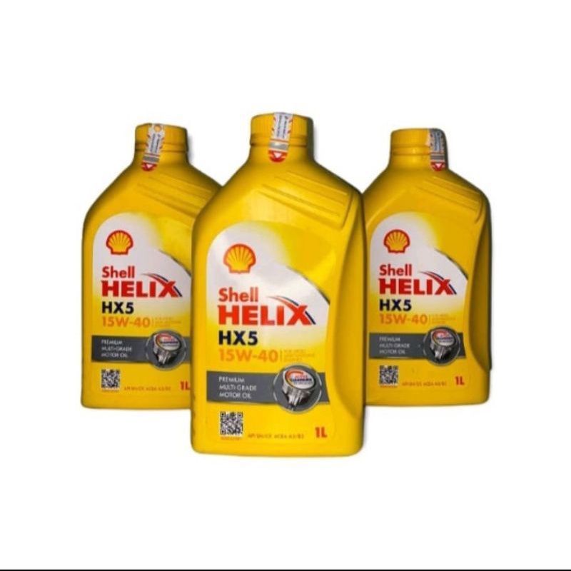 Jual Oli SHELL HELIX HX5 1 Liter 15W-40 / 1 dus, 12 botol. | Shopee ...