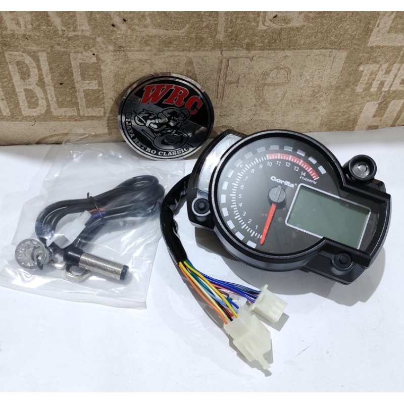 Jual Spedometer Spedo Speedo Speedometer Koso Layar Hitam RX2N RX2 Digital plus Kabel Sensor ...