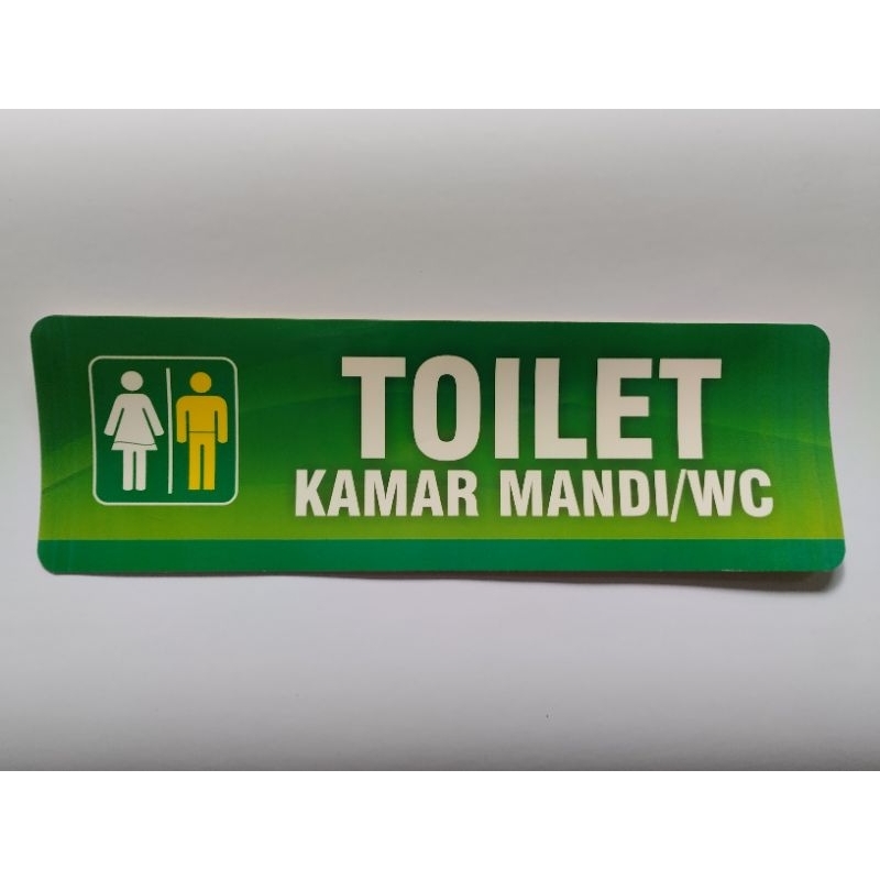 Jual Stiker Vinyl Toilet Kamar Mandi / WC Umum | Shopee Indonesia