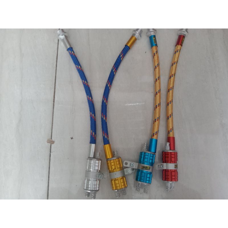 Jual Tabung Hawa Mini Aluminium + Selang Serabut Universal Bebek Matic ...