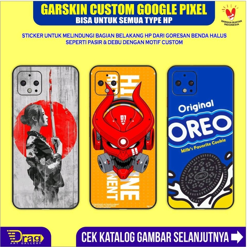 Jual Sticker Garskin Skin Custom Google Pixel 2 3 3A 4 4xl 5 6 A XL All ...