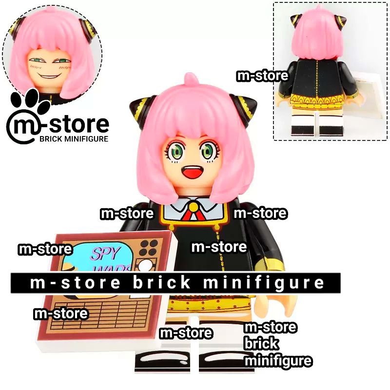 Jual brick spy x family anya forger mini toy figure | Shopee Indonesia