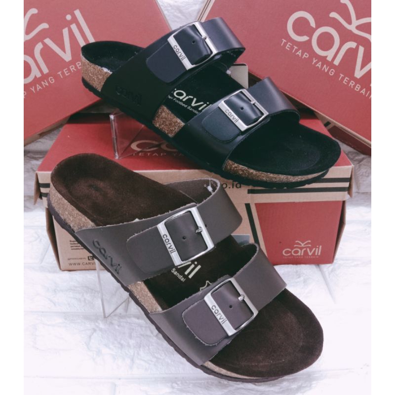 Jual Sendal kulit CARVIL COLORADO 02 original | Shopee Indonesia