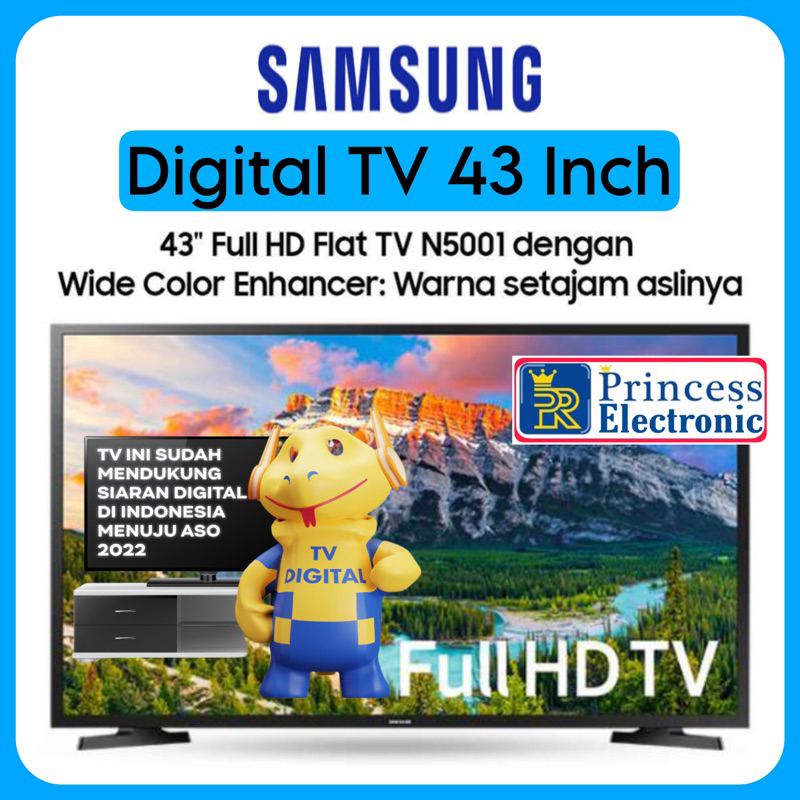 Jual SAMSUNG UA43N5001AK Digital TV LED 43 Inch Garansi Resmi | Shopee Indonesia