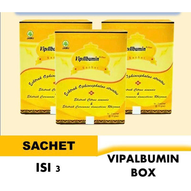 Jual Vipalbumin plus box 3 sachet ( mempercepat penyembuhan luka ...