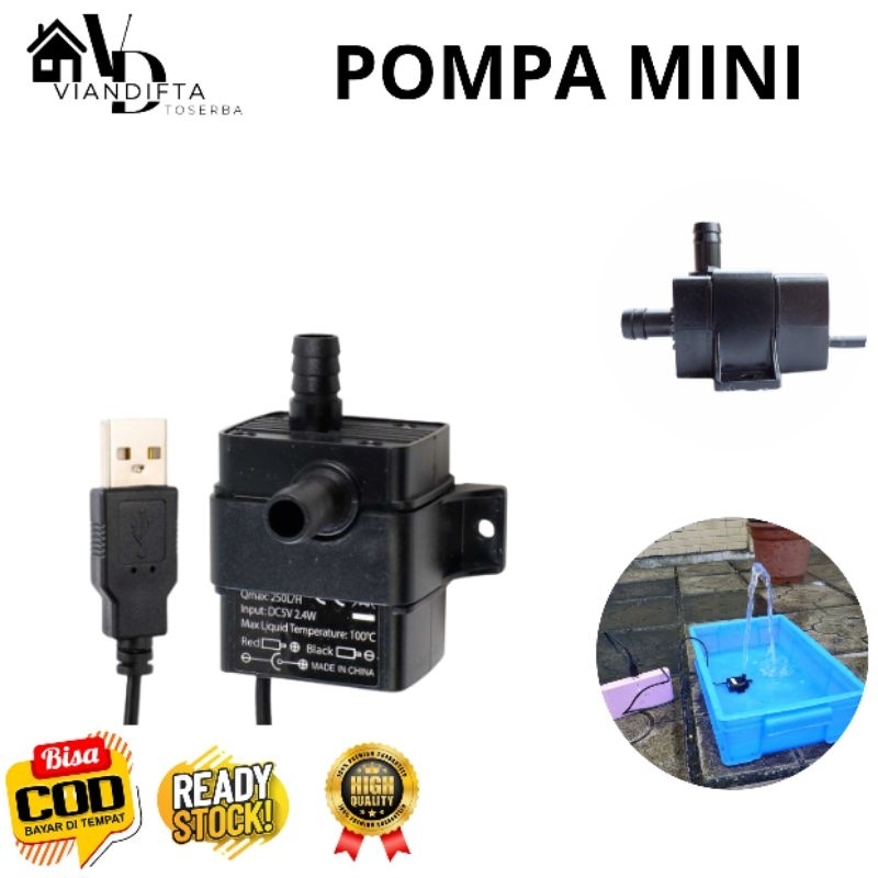 Jual Pompa Air Mini USB Brushless Water Oil Pump Submersible 5V ...