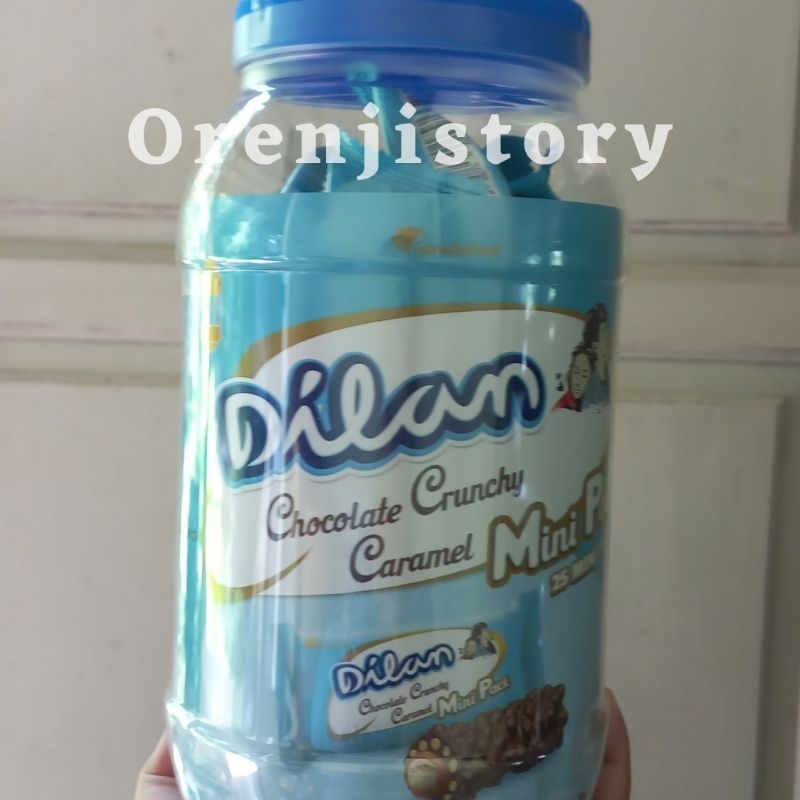 Jual Coklat Dilan Mini Pack isi 25 Pcs 1 toples coklat krispi enak ...