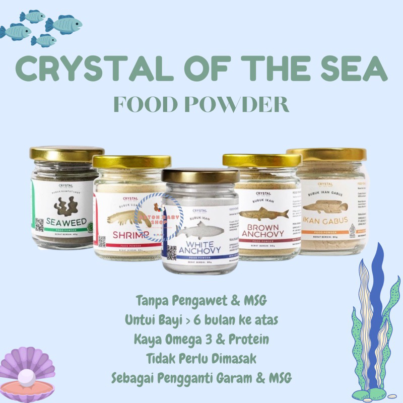 Jual Crystal Of the Sea / White Anchovy / Brown Anchovy / Shrimp Powder ...