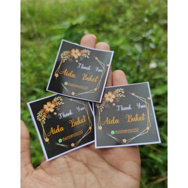 Jual stiker logo buket bisa req sesuai keinginan isi 100pcs | Shopee ...