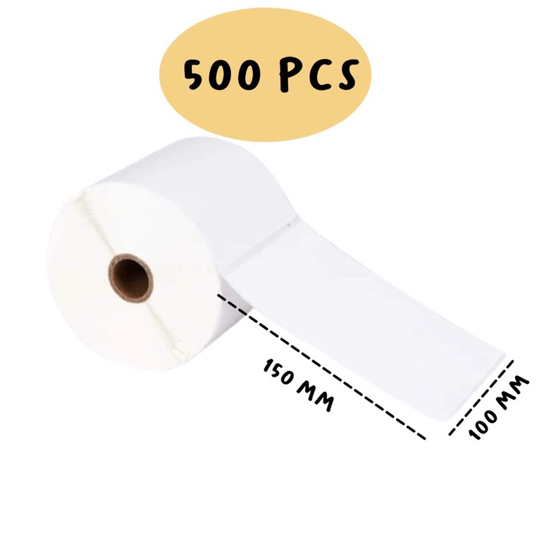 Jual Label thermal 100x150 ukuran A6 isi 500 kertas label thermal ...