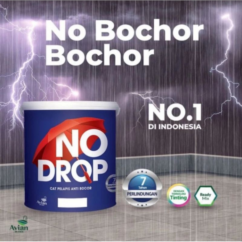 Jual No Drop Cat Pelapis Anti Bocor Ready Mix and Mixing 1kg | Shopee Indonesia