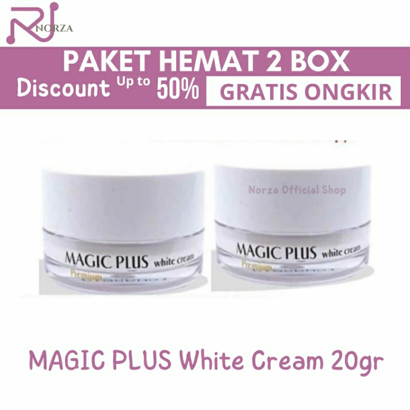 Jual PAKET 2 BOX Magic Plus White Cream Premium 20gr | Shopee Indonesia