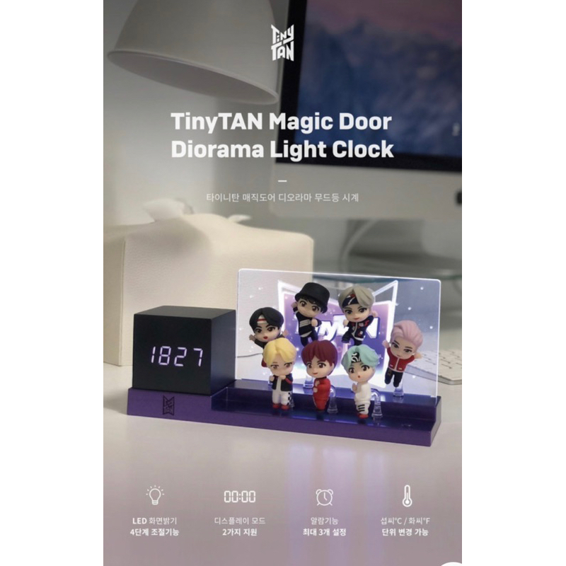Jual Bts Tinytan Magic Door Diorama Light Clock Led Jam Official Rm Jin Suga Jhope Jimin V ...