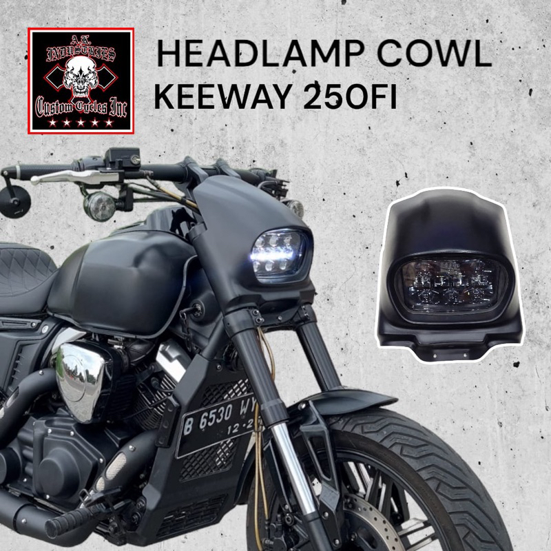 Jual Batok+Lampu/Headlamp cowl Keeway 250Fi/Geronimo | Shopee Indonesia