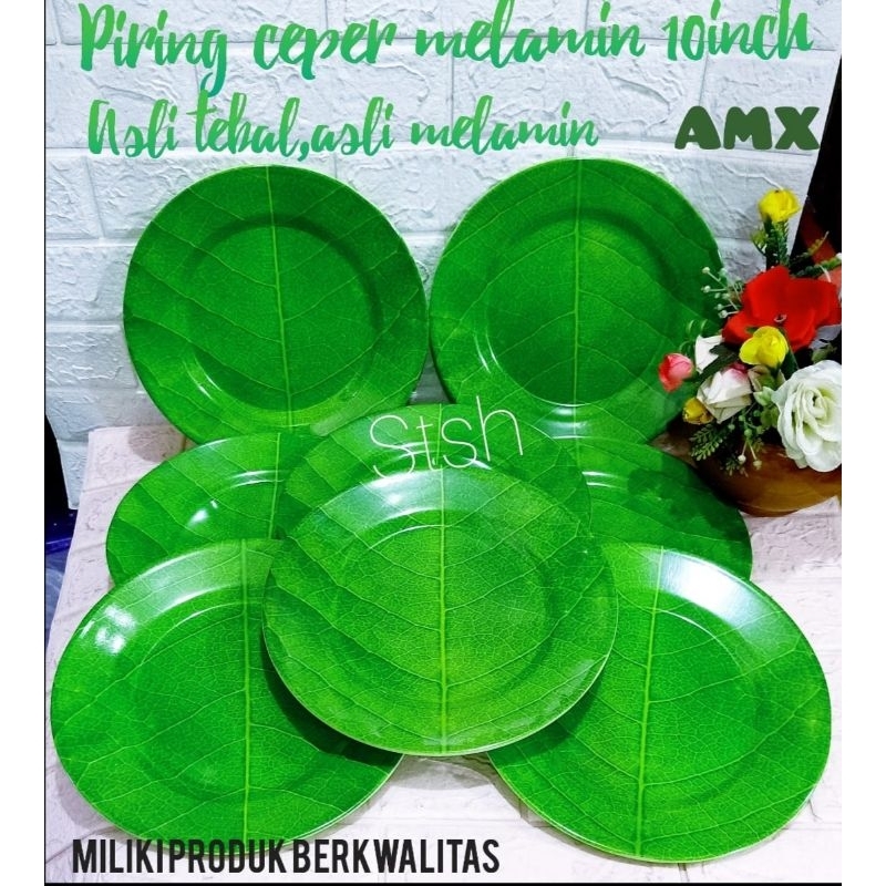 Jual Piring Ceper Melamin Ukuran 10 In Isi 12 Buah | Shopee Indonesia